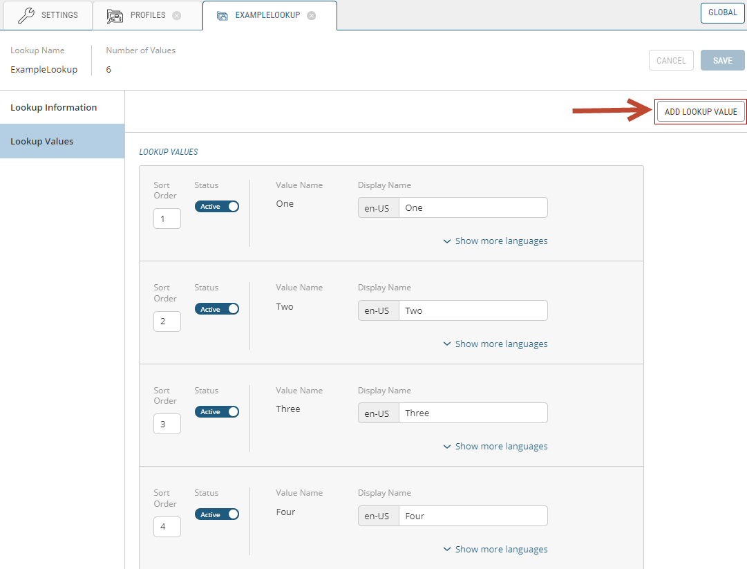 Creating Profile Lookups